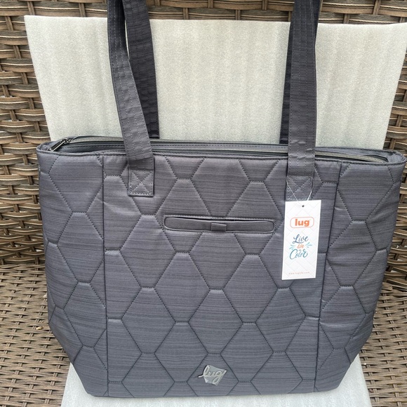 lug | Bags | Lug Twostep Tote Bag Brushed Grey Nwt | Poshmark
